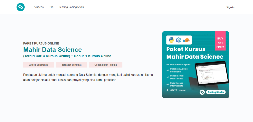10 Kursus Data Science Online Terbaik (Gratis & Berbayar)