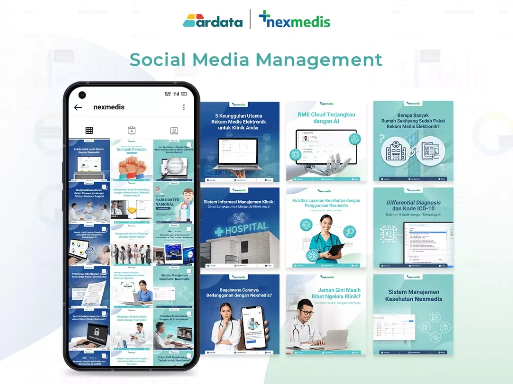 Portofolio Social Media Layanan Rekam Medis Elektronik Nexmedis