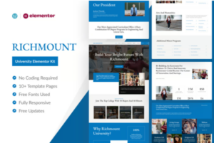 15+ Template Web Sekolah Gratis (Elementor Wordpress)